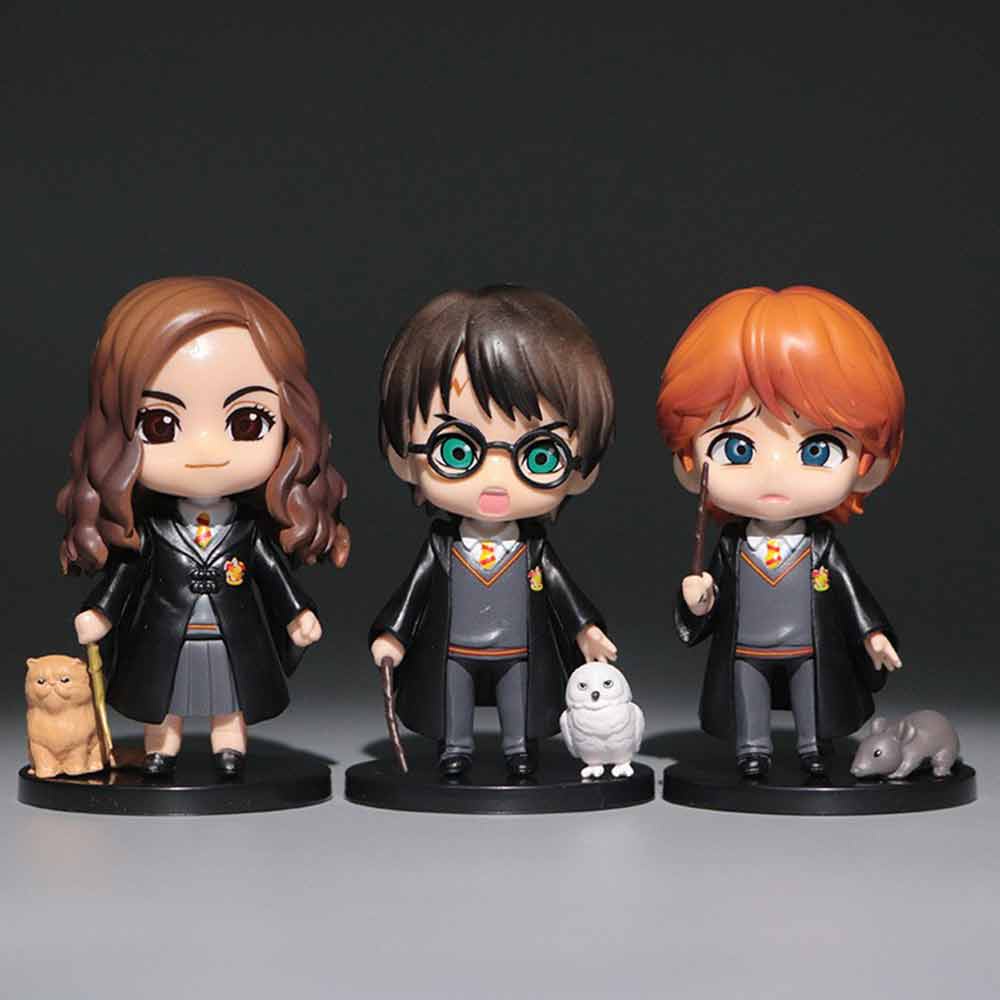 Harry Potter Ron Weasley Hermione Granger Mini Figure Decorations ...