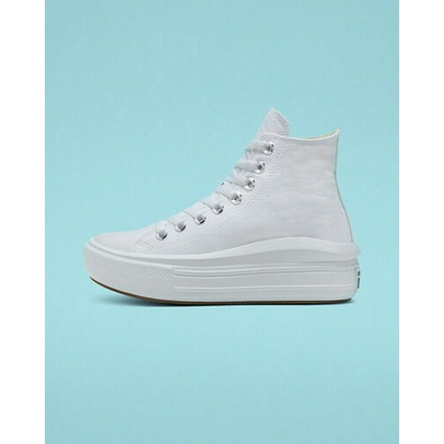 Converse Chuck Taylor All Star Move White/Natural Ivory/สีดำ 568498C ...