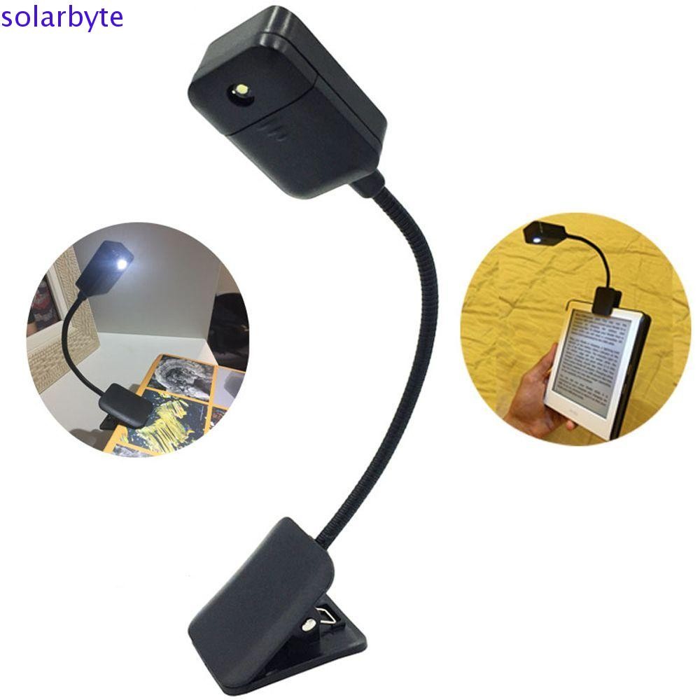 Solarbyte Book Light คลิปยืดหยุ่นแบบพกพา Ebook Light Night Light เครื่องอ่านแท็บเล็ตไฟฉาย LED ...