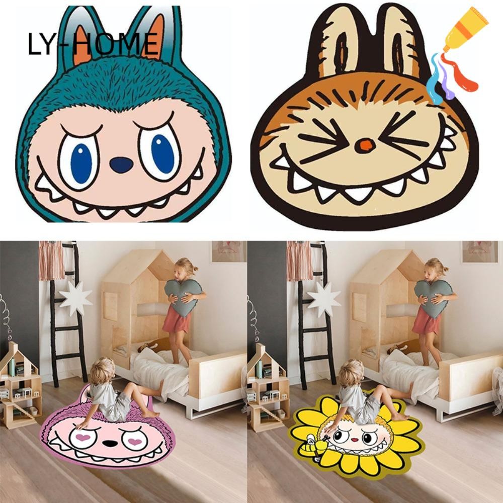 Ly Labubu Tufted Rug, Soft Pop Mart Labubu พรม, การ์ตูนเลียนแบบ ...