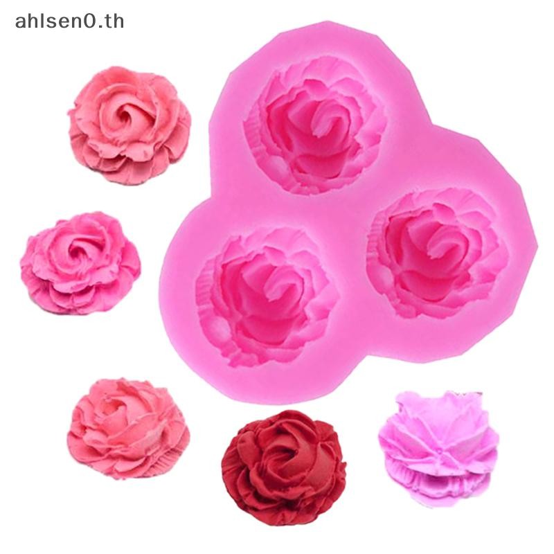 Ahlsen0 3D ดอกไม้แม่พิมพ์เค้ก Peony ดอกไม้แม่พิมพ์ซิลิโคนเค้ก Candy เบเกอรี่แม่พิมพ์ช็อกโกแลต ...