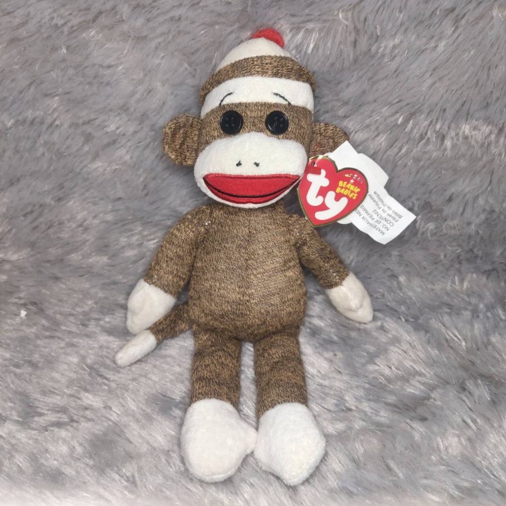 ตุ๊กตาลิง ty Socks The Socks Monkey ขนาด 9 นิ้ว - AM 06(2) | Shopee ...