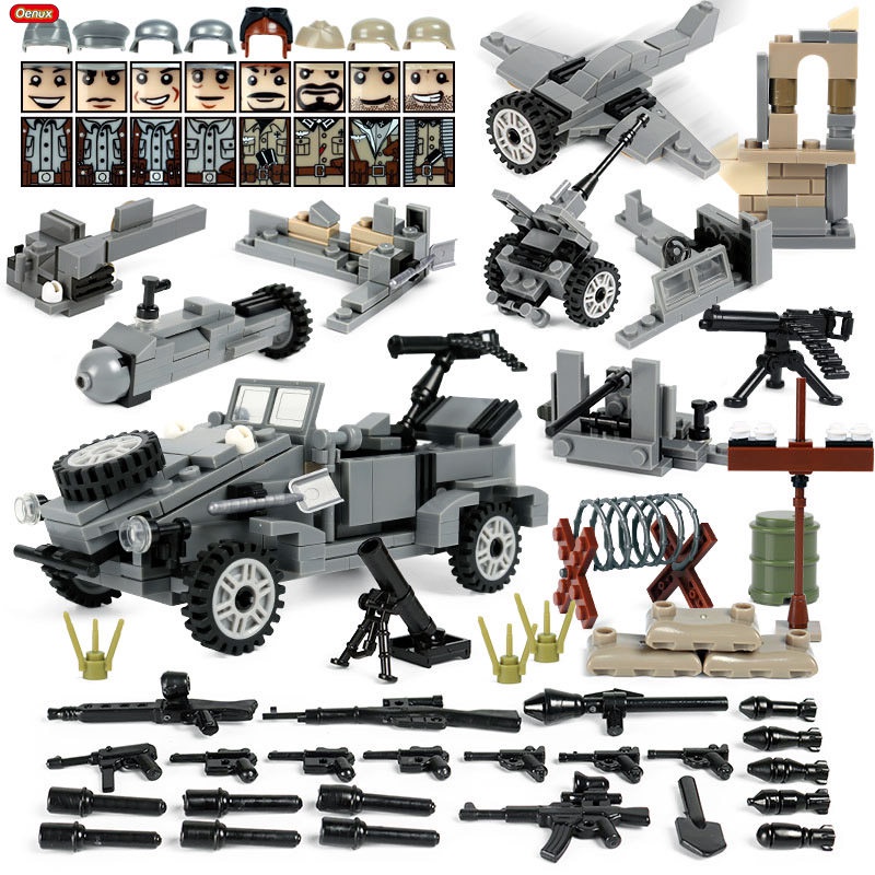 New Arrival WW2 Mini German Army Soldiers Figures Small Building Block ...
