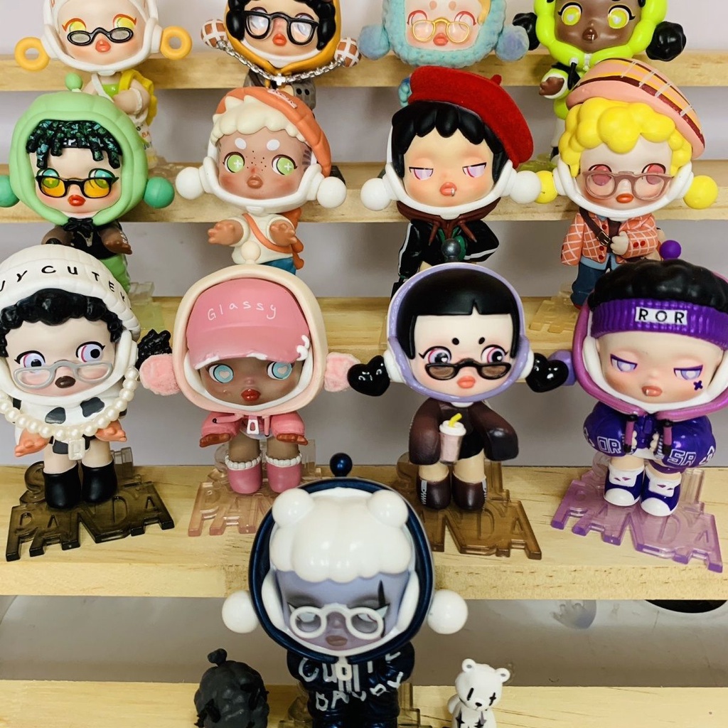 [สุ่ม 1 กล่องเล็ก] ของเล่นฟิกเกอร์ Bear Meow Craze Series Mystery Box ...