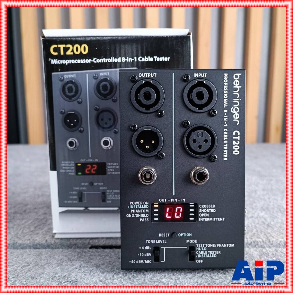 BEHRINGER CT-200 CABLE TESTER เครื่องเช็คสายสัญญาณ เครื่องวัดสายสัญญาณ ...
