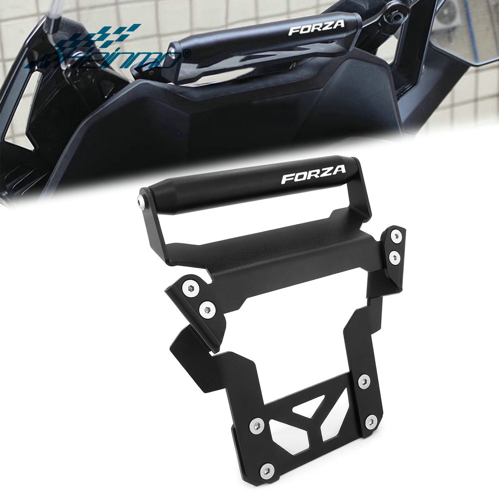 สําหรับ Honda Forza 350 2021-2024GPS Bracket ขาตั้งด้านหน้า Mount โทรศัพท์คลิปผู้ถือกระจก GPS ...
