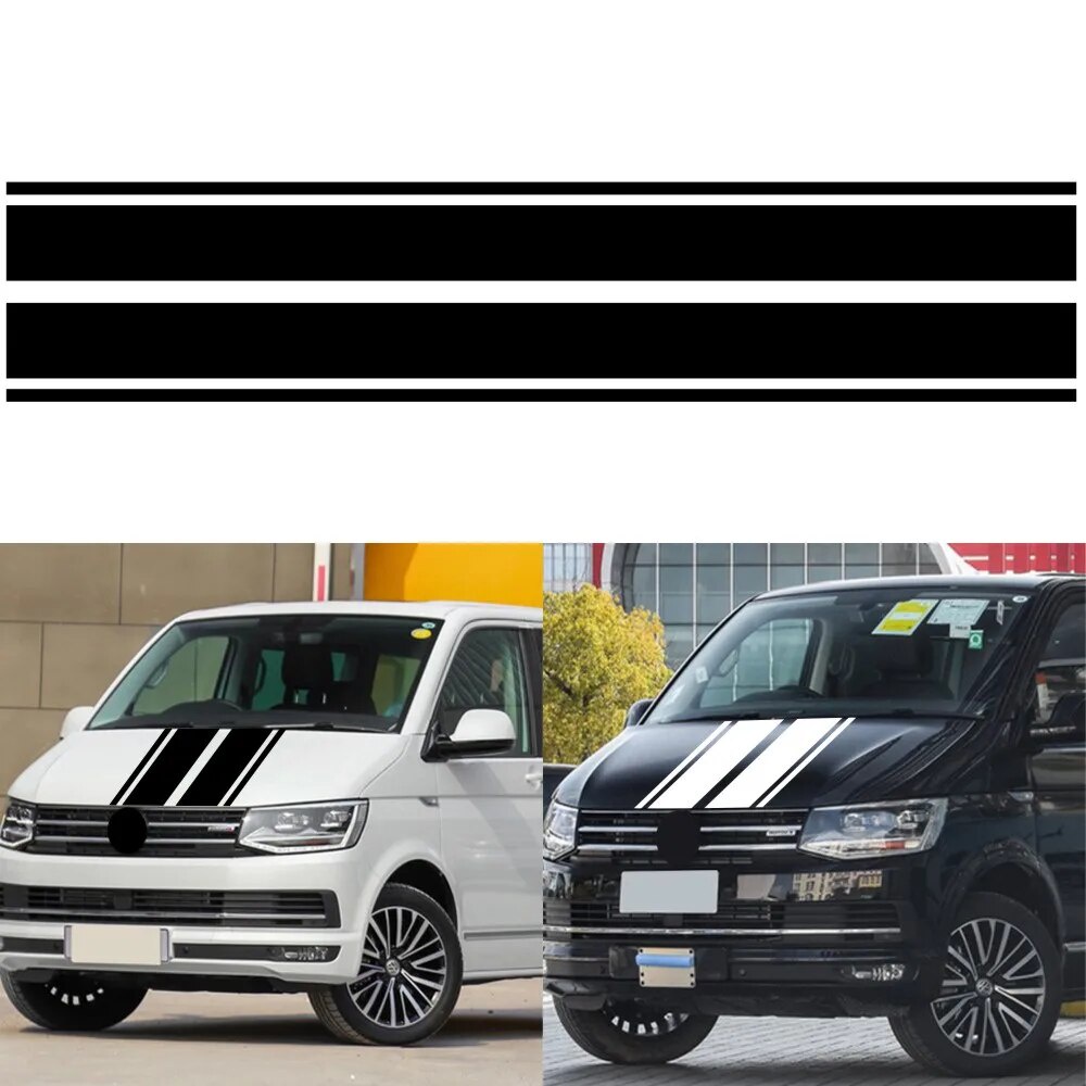 Car Hood DIY Modelling Sports Stickers for VW T5 T6 Camping Auto Fringe ...