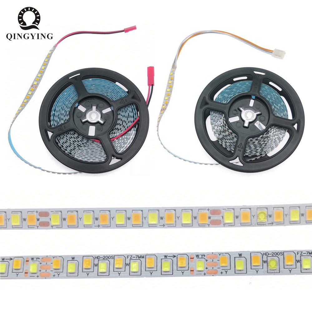แถบไฟ LED 2835 200LED M 2Pin 3Pin 3000K 6500K (51-60W) X2 สี ยาว 3 เมตร สําหรับโคมไฟระย้า ...