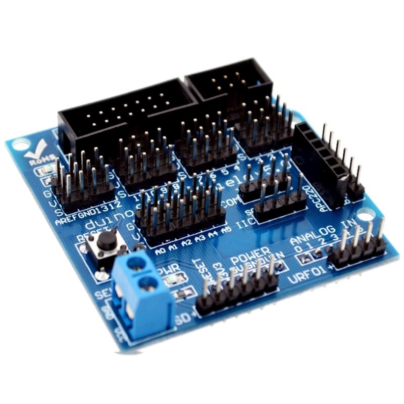 บอร์ดขยายเซนเซอร์ V5.0 Arduino V5 อุปกรณ์เสริม สําหรับหุ่นยนต์ไฟฟ้า ...