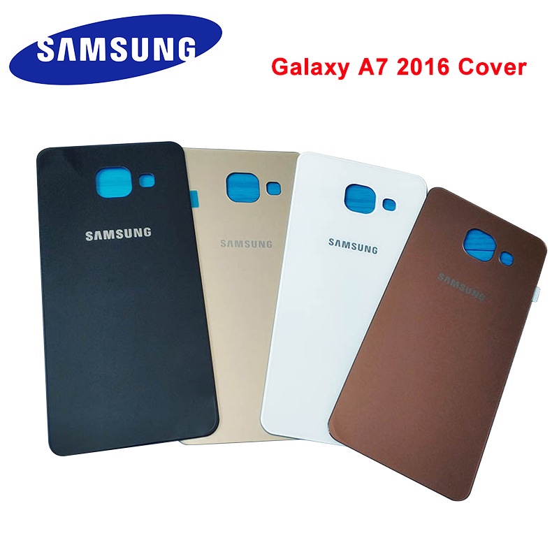 สําหรับ Samsung Galaxy A7 2016 A710 A710F ฝาหลังแบตเตอรี่ 3D กระจก ...