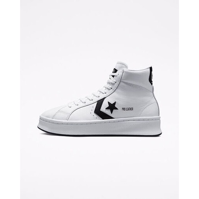 Converse Pro Leather Lift White/Black/White 172386C | Shopee Thailand