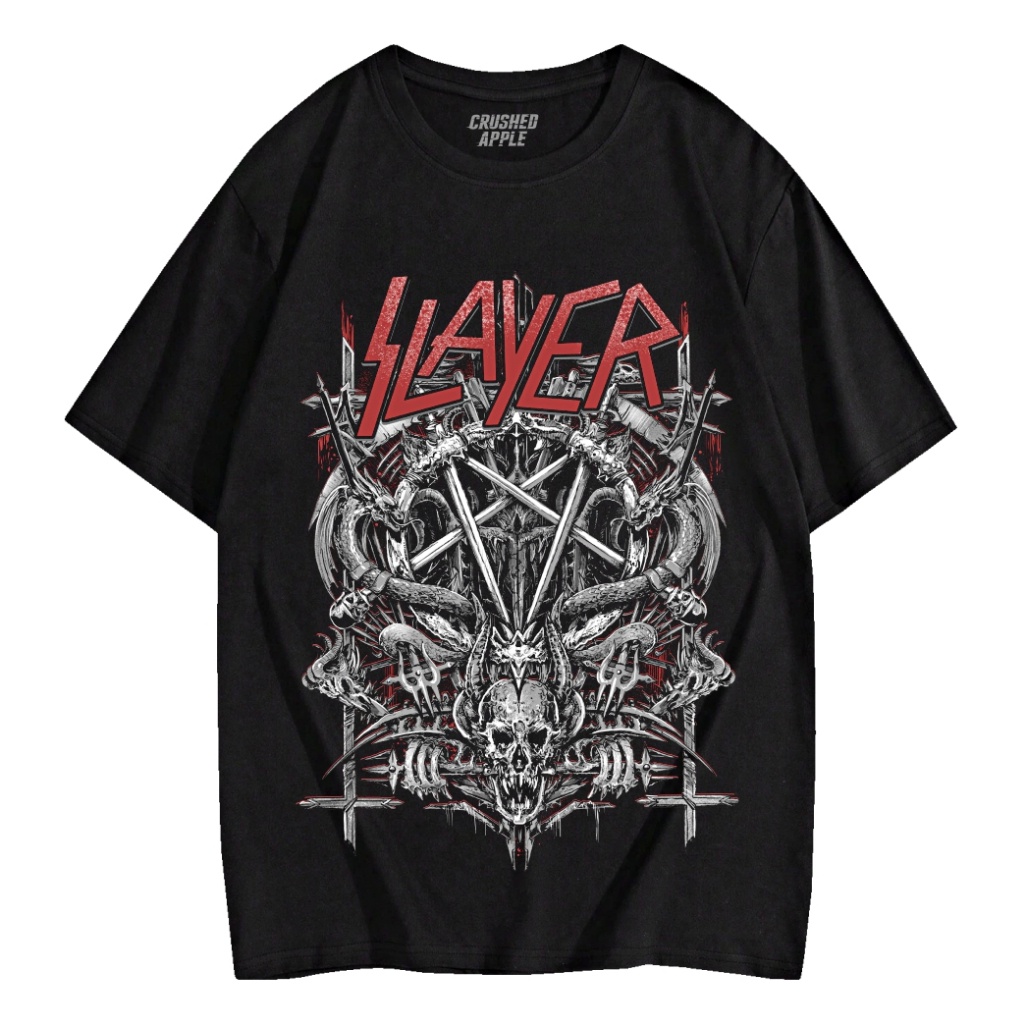 เวลา a เสื้อยืดพรีเมี่ยม พิมพ์ลาย Music Merch Kaos Band Slayer | Shopee ...