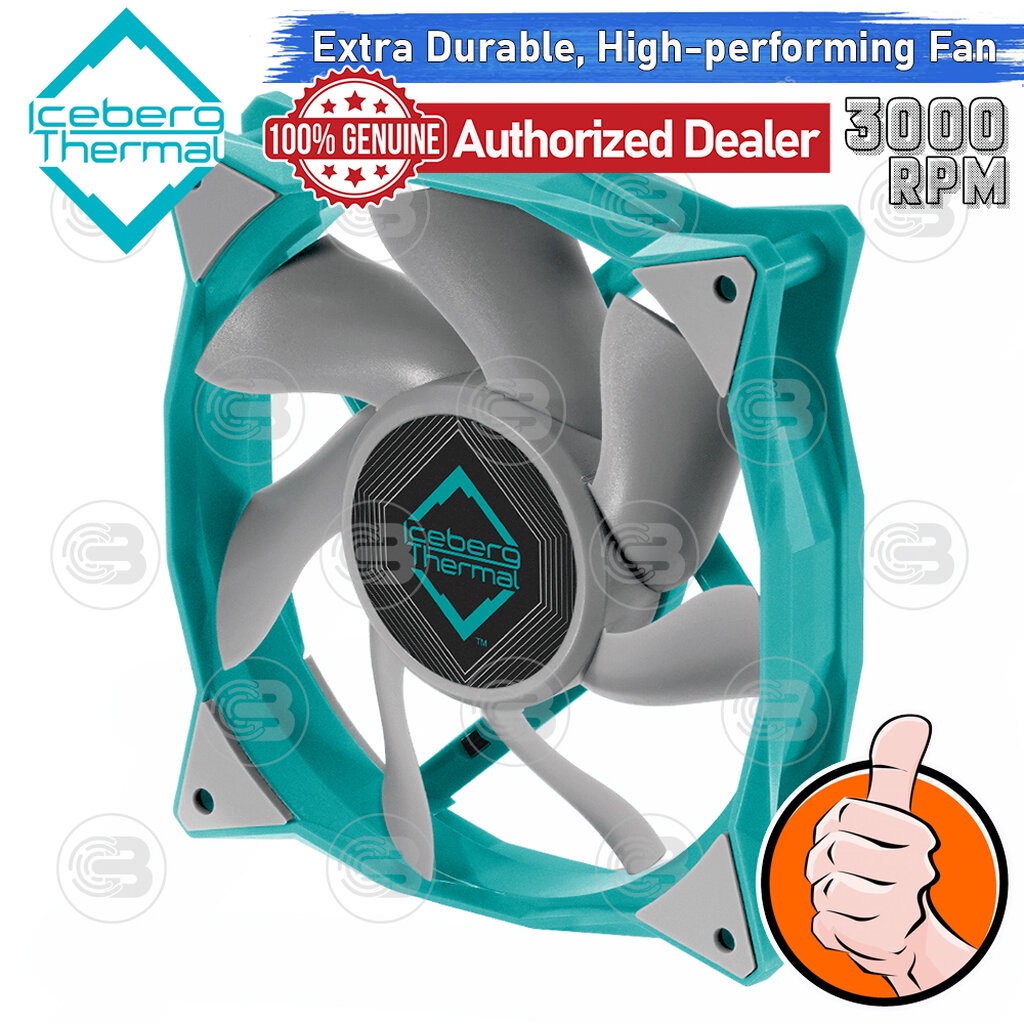 [CoolBlasterThai] Iceberg Thermal IceGALE Xtra 120 Teal Fan Case (size ...