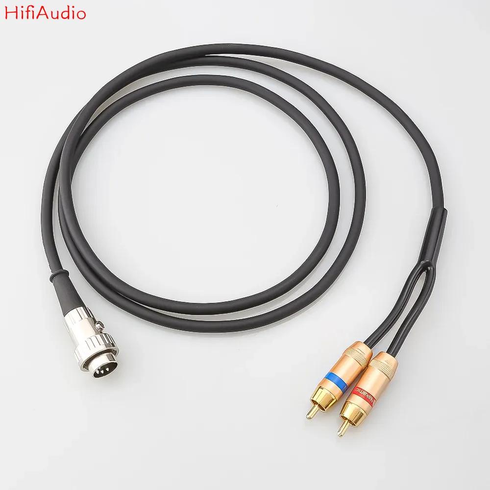 Naim สายเคเบิลเชื่อมต่อสเตอริโอ 5 Pin Din Twist Locking connector to Stereo RCA Phono Cable ...