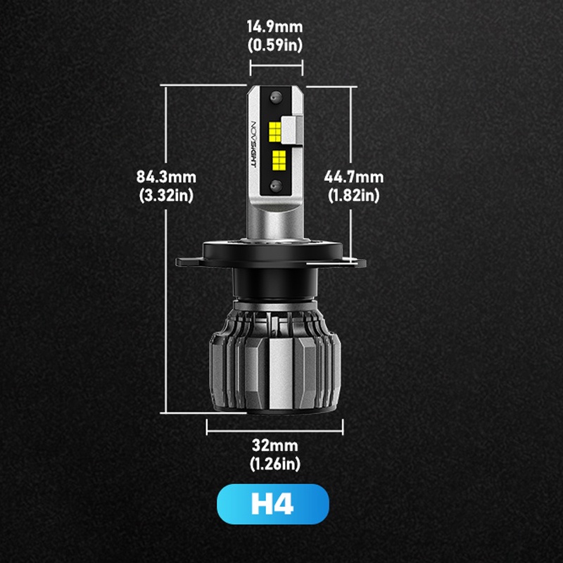 Novsight หลอดไฟหน้า N71 H4 H7 H11 9005 HB3 9006 HB4 หลอดไฟหน้ารถยนต์ ...