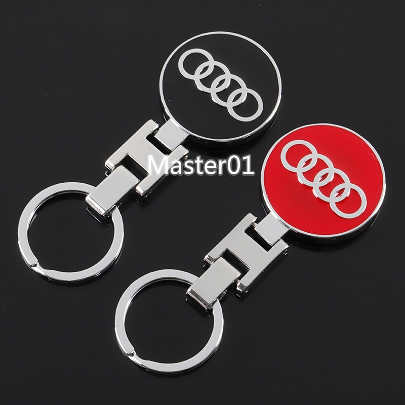 พวงกุญแจโลหะ รูปโลโก้รถยนต์ สําหรับ Audi Logo A4L Q5L A5 A3 A6 C5 1 ...