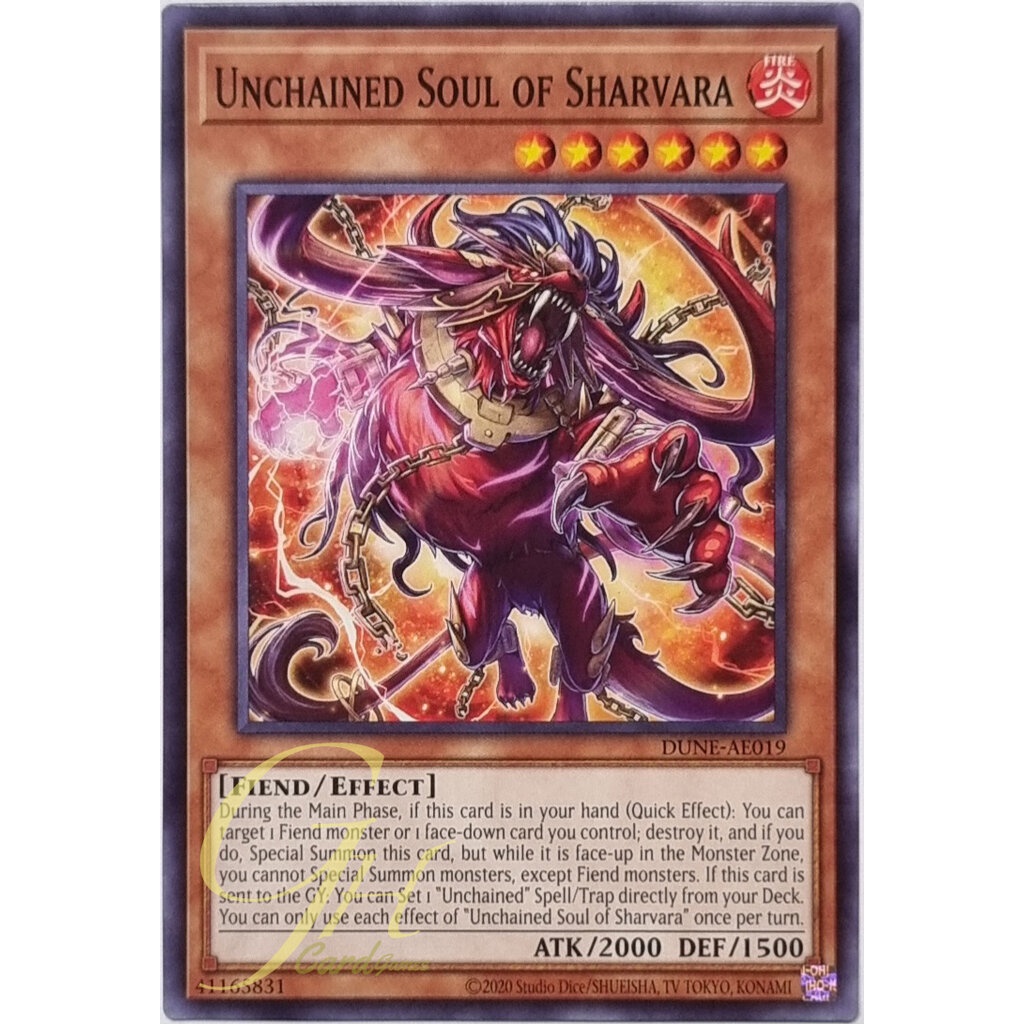 Yugioh [DUNE-AE019] Unchained Soul of Sharvara (Common) | Shopee Thailand