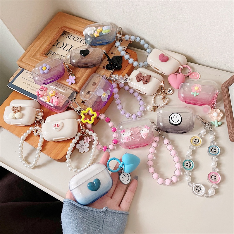 สําหรับ Disney F11 Pro เคสหูฟังประณีต DIY ดอกไม้หน้ายิ้ม | Shopee Thailand