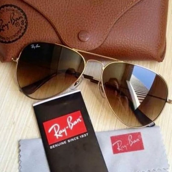 แว่นตา Rayban Ray/Ban aviator RB 3026 สีน้ําตาลทอง c5ok 7 | Shopee Thailand