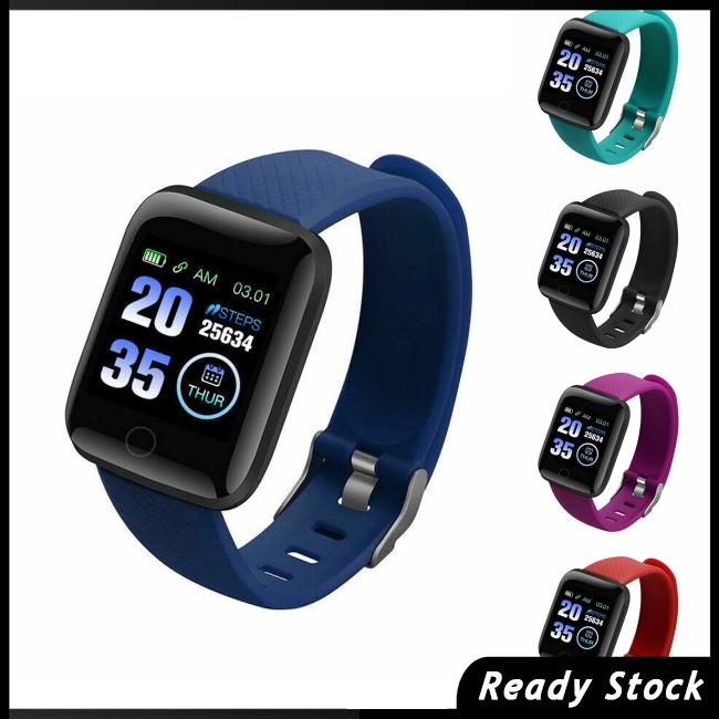 Zevaret 116Plus นาฬิกาข้อมือสมาร์ทวอทช์ หน้าจอสัมผัส 1.44 นิ้ว วัดอัตราการเต้นหัวใจ เหมาะกับการ ...