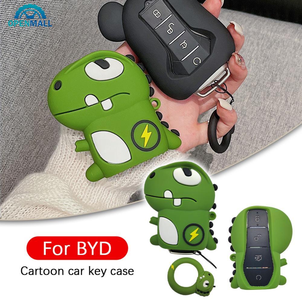 Openmall เคสกุญแจรีโมตรถยนต์ ซิลิโคน 4 ปุ่ม สําหรับ BYD Qin Plusdmi Song Pro Tang Dolphin E9 ...