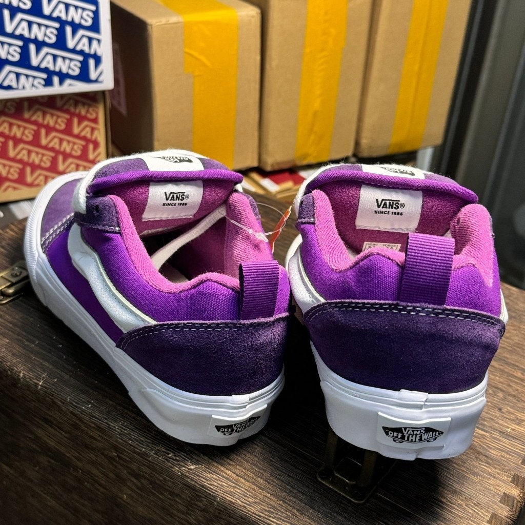 Vans Knu-Skool Purple Low-Top Casual Sneakers | Shopee Thailand