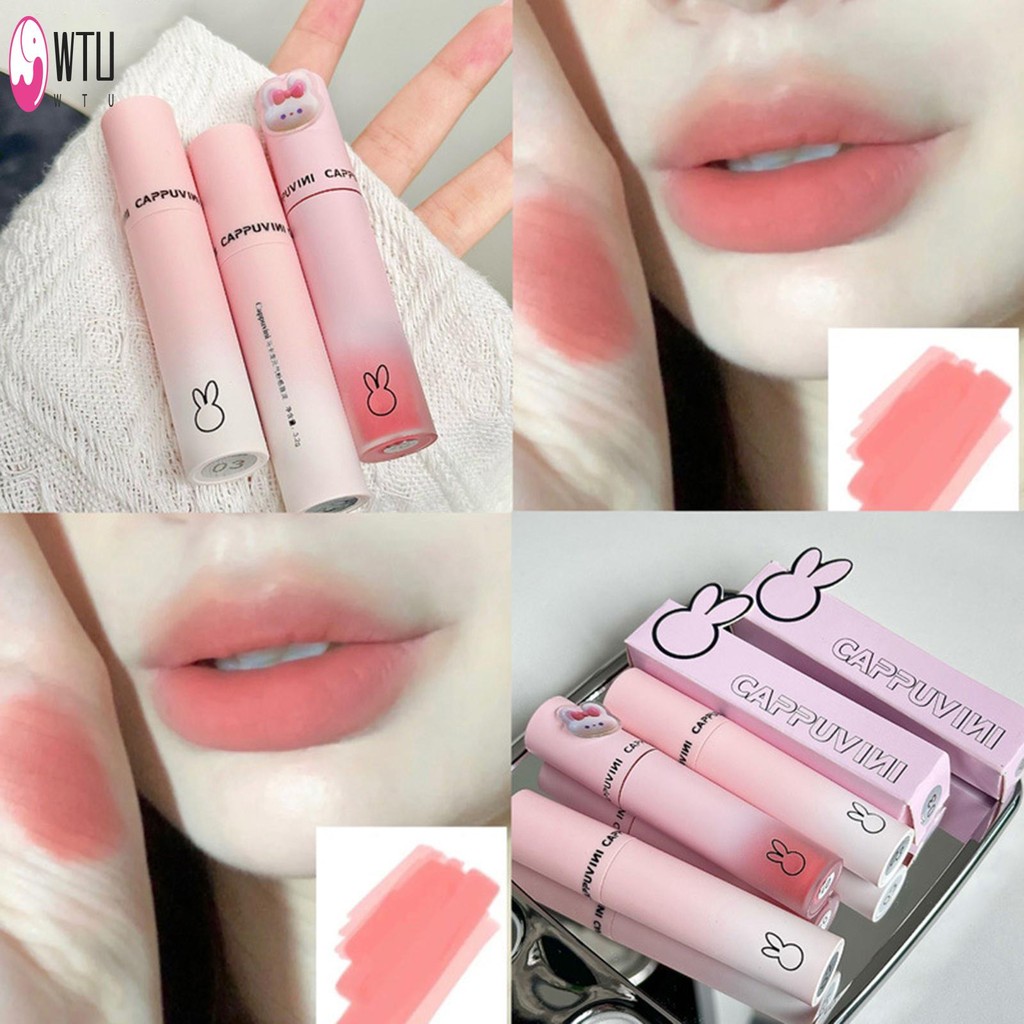 Velvet Matte Lip Glaze ลิปสติก Full Coverage สีเม็ดสีสูง | Shopee Thailand