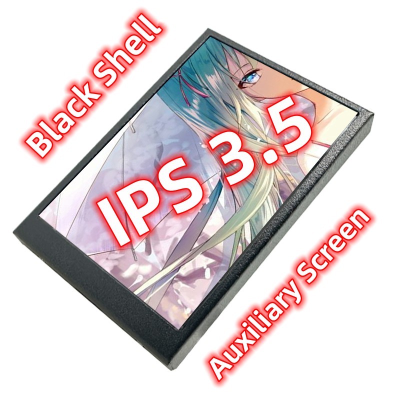 IPS 3.5 Inch LCD Auxiliary Screen NEW Monitor Black Shell USB TYPE-C ...