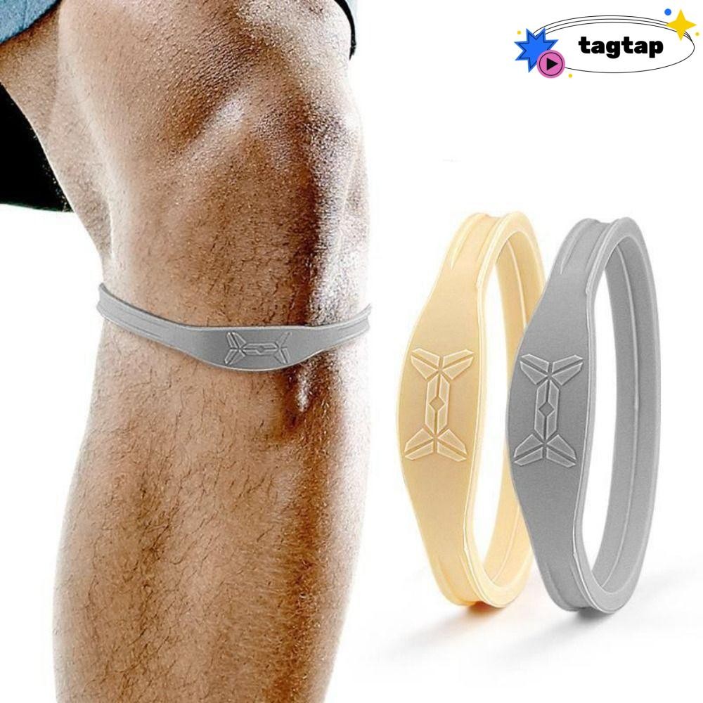 Tagtap เข็มขัด Patella, ซิลิโคนป้องกันคงที่เข็มขัดเข่า, แบบพกพา Nude สีเทายืดหยุ่นสูง Patella ...