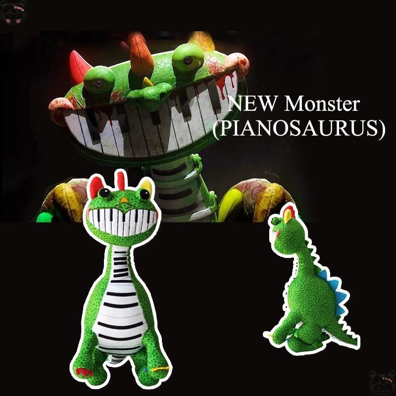 Poppy Playtime 4 Pianosaurus ตุ๊กตาสัตว์ตุ๊กตาสยองขวัญเกมตัวละครของเล่น ...