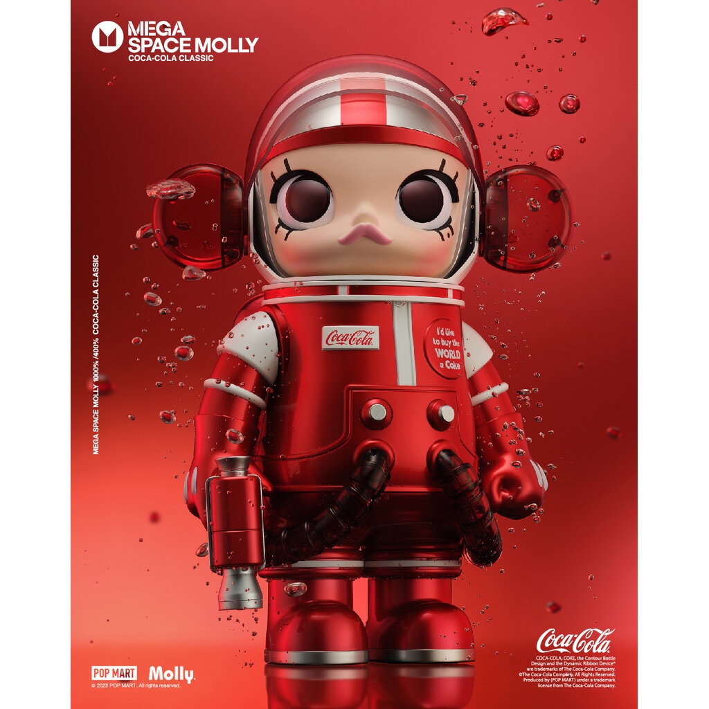 Mega Space Molly - 400% - Coca Cola - ของแท้ - Pop Mart [โมเดลมอลลี่] (สินค้าพร้อมส่ง) | Shopee ...
