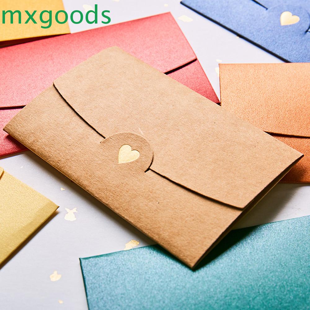 Mxgoods ซองจดหมาย กระดาษมุก ขนาดเล็ก 10.5*7 ซม. 10 ชิ้น ต่อล็อต | Shopee Thailand