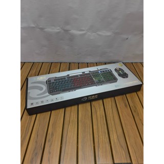 🔥 แถมสติ้กเกอร์อักษรไทย 🔥 ชุดคีย์บอร์ด และเมาส์ ไฟสีรุ้ง Cadeve รุ่น ...