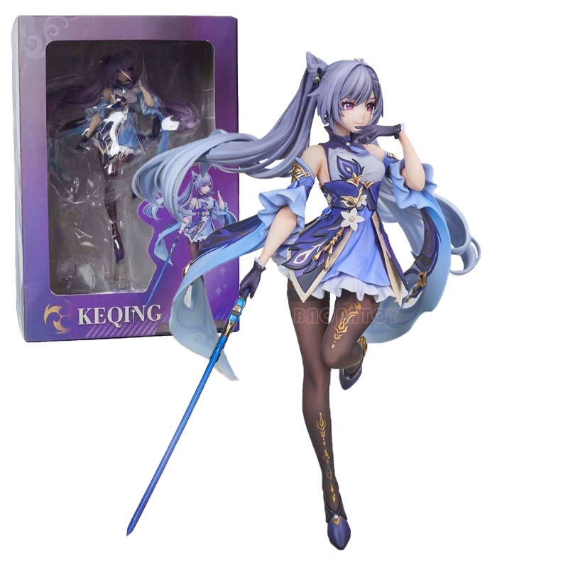 27cm Genshin Impact Keqing Anime Girl Figure Klee/Nahida Action Figure ...