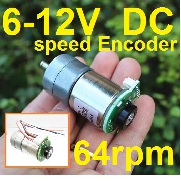 มอเตอร์เกียร์ DC 6-12V 64rpm แกน 4mm. Straight Geared Motor Speed ...