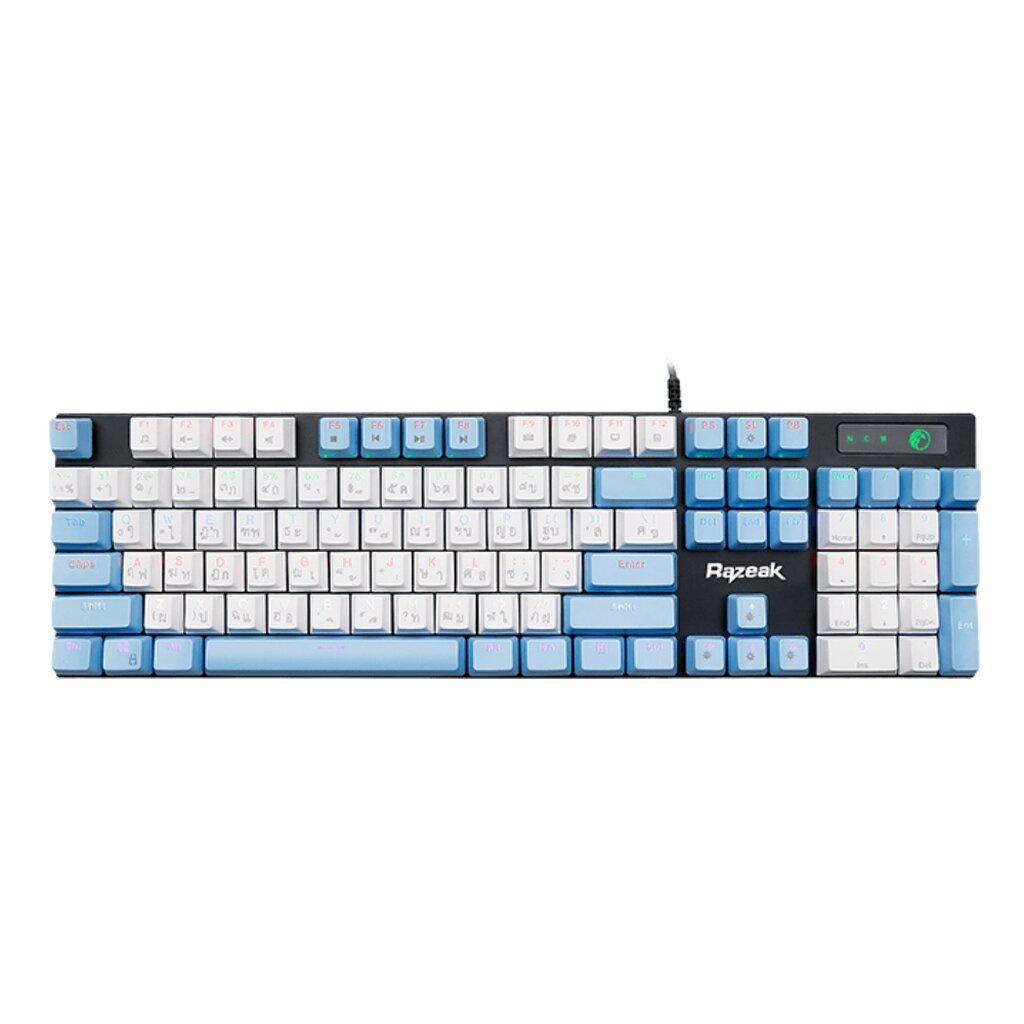 คีย์บอร์ด Razeak RK-X62 blue Keyboard | Shopee Thailand