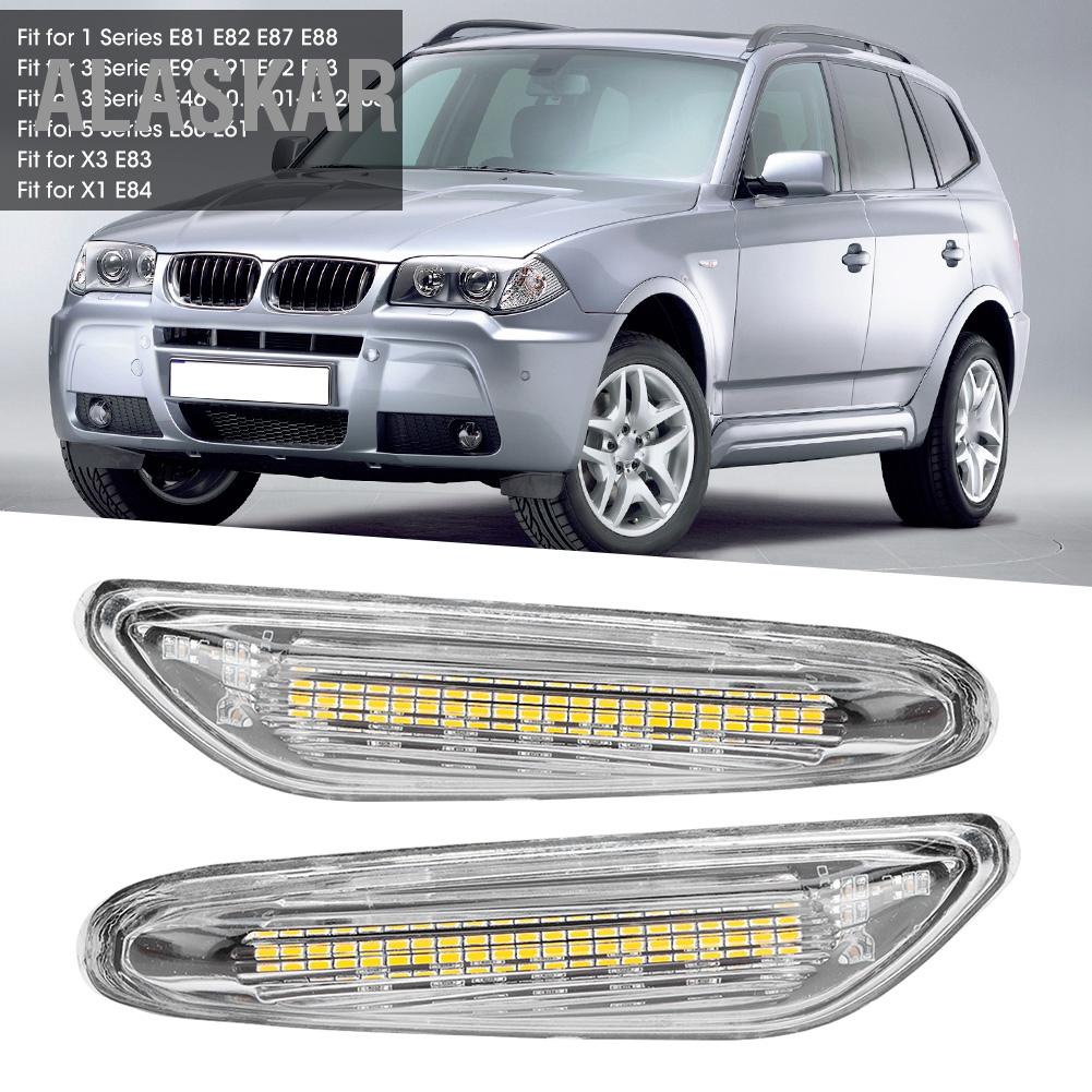 ALASKAR คู่ LED แบบไดนามิกไฟเลี้ยวด้านข้าง Fit สำหรับ E90 E91 E92 E93 E60 E87 E82 E46 | Shopee ...