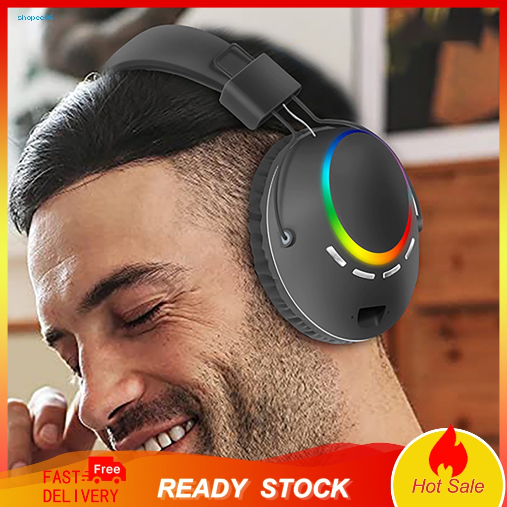 Setn ชุดหูฟังสเตอริโอไร้สาย บลูทูธ 51 ลดเสียงรบกวน RGB 6D สําหรับคอมพิวเตอร์ | Shopee Thailand