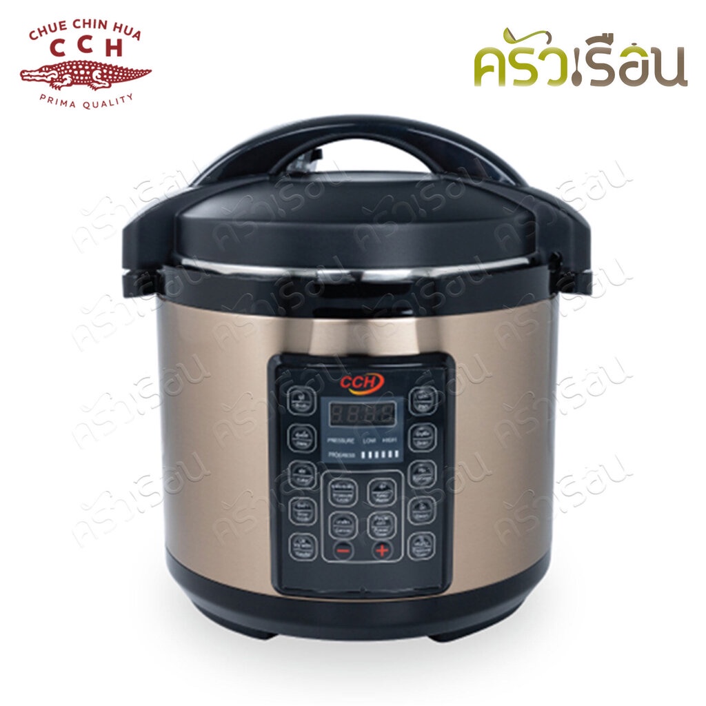 Crocodile Cookware หม้อแรงดัน อเนกประสงค์ หม้ออัดแรงดันไฟฟ้า ขนาด 6 ...