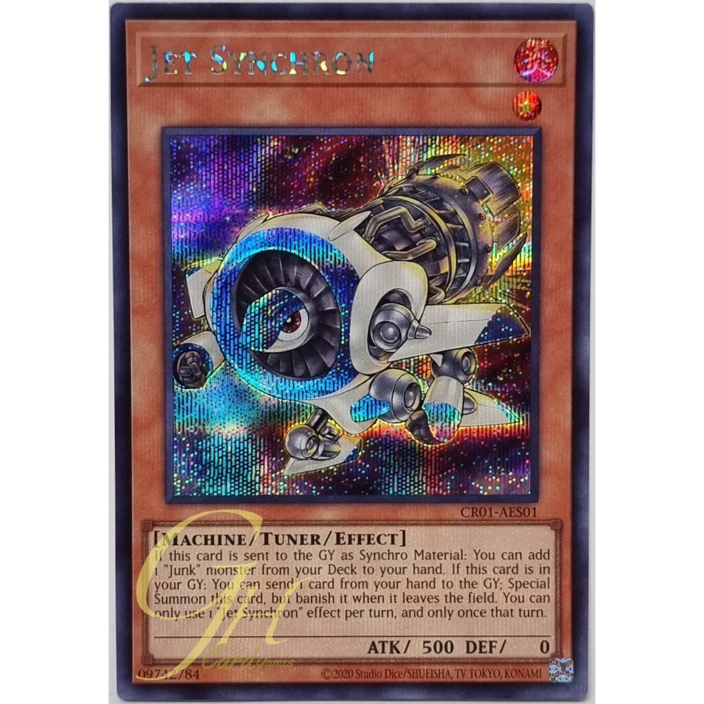 Yugioh [CR01-AES01] Jet Synchron (Secret Rare) | Shopee Thailand