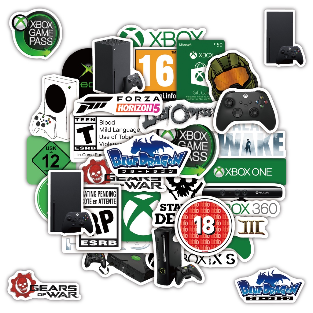 สติกเกอร์ PVC กันน้ํา ลายธีม Microsoft XBOX 31 ชิ้น | Shopee Thailand