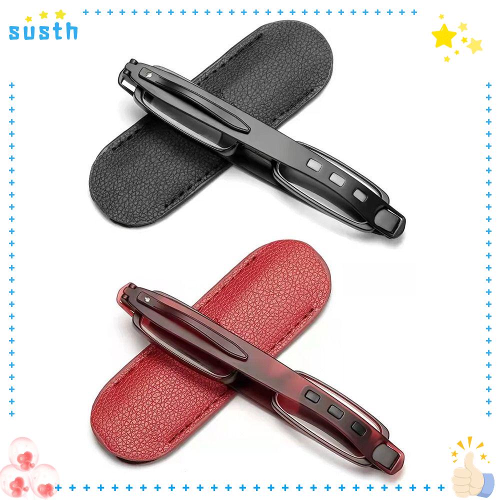 Susth แว่นตาอ่านหนังสือ +1.0~+4.0 ขนาดเล็ก คลิปหนีบปากกา พร้อมหนัง แว่น ...