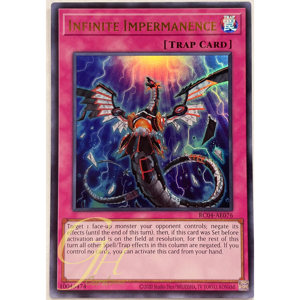 Yugioh [RC04-AE076] Infinite Impermanence (Ultra Rare) | Shopee Thailand