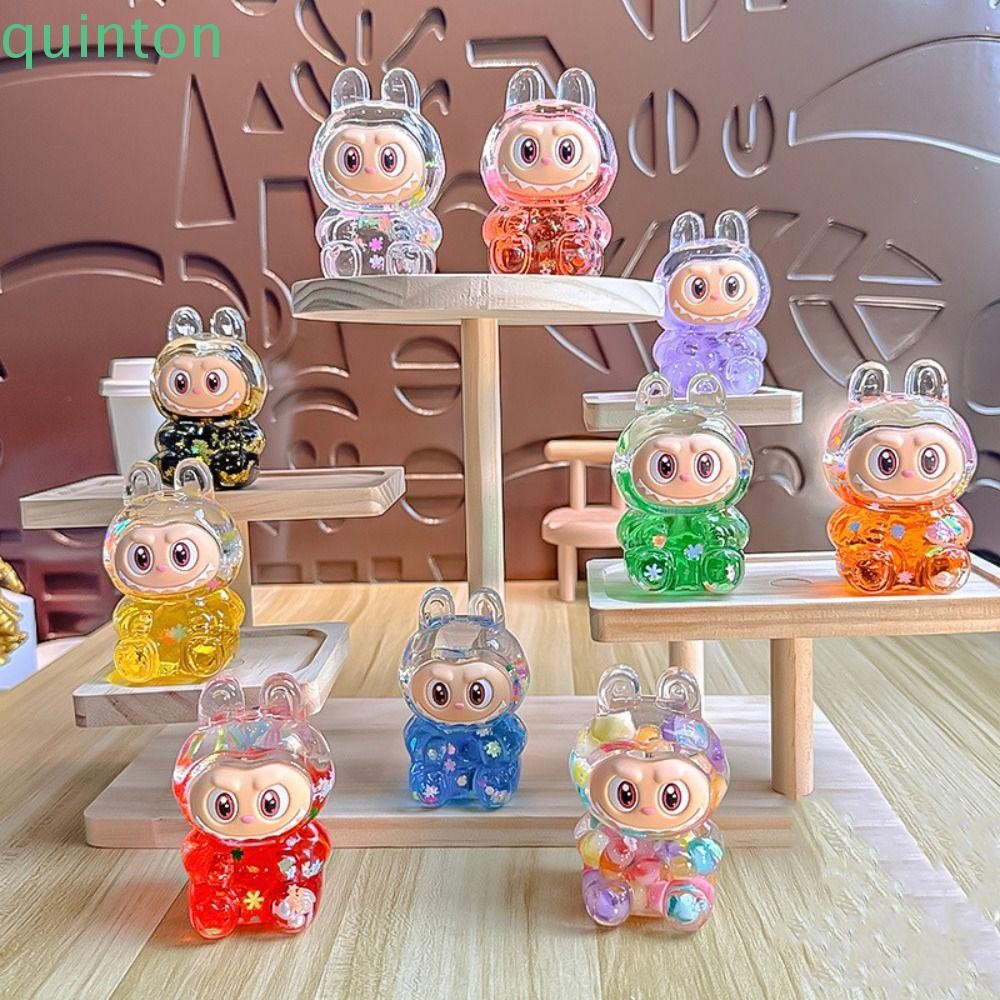 Quiton Labubu Quicksand ตุ๊กตา,อะคริลิค Mini Candy สี Labubu ตุ๊กตา ...