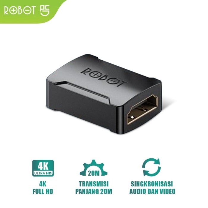 Robot RH10 HDMI Female to HDMI Female 4K HD Cable Extension Adapter ...