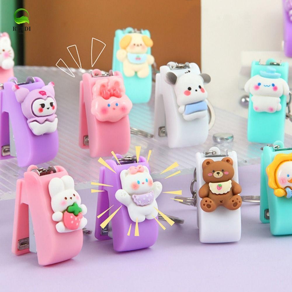 Rtadi Kuromi Stapler พวงกุญแจ, Pompom Purin KT Cat Animal Stapler พวง ...