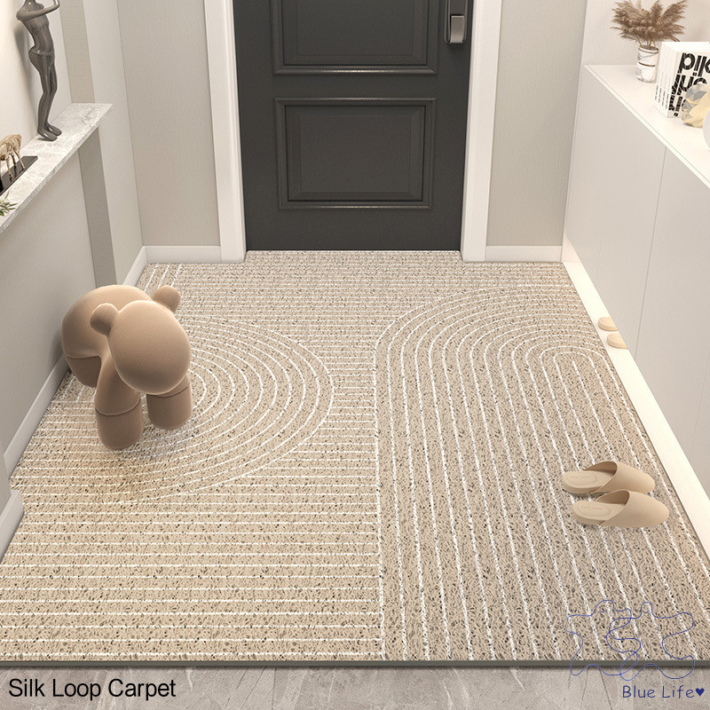 Simple Ins Silk Loop พรม Pvc สามารถตัดประตูทางเข้าเสื่อกันลื่น Porch ...