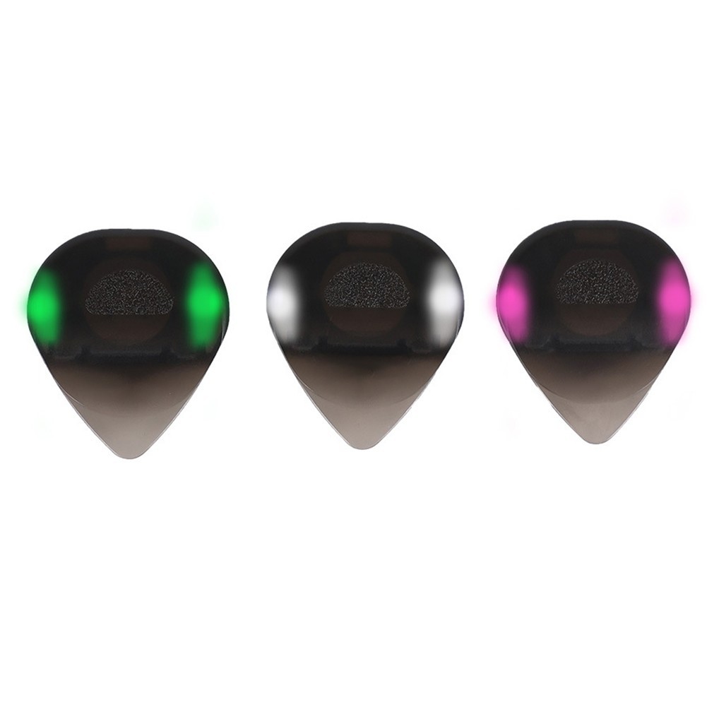 กิ๊กเกิล กีตาร์ LED Pick Shining Luminous ลื่นสีกีตาร์ Picks Plectrum ...