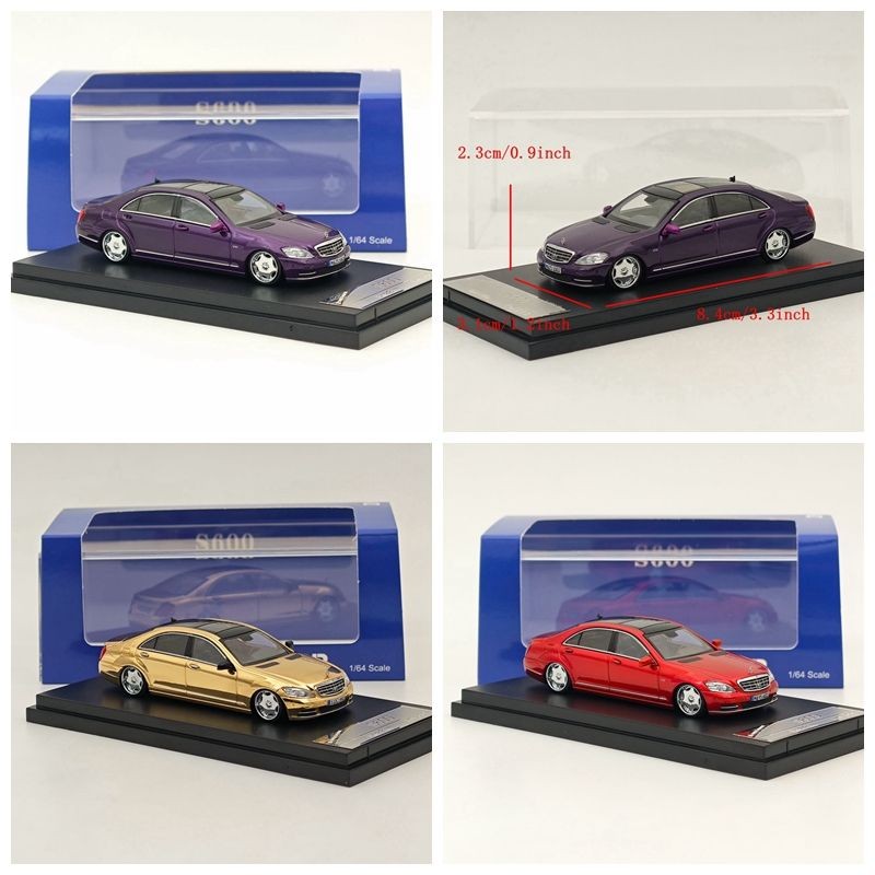Sw 1/64 Mercedes Benz S-Class S600L W221 V12 จําลองรถแบบคงที่ | Shopee ...