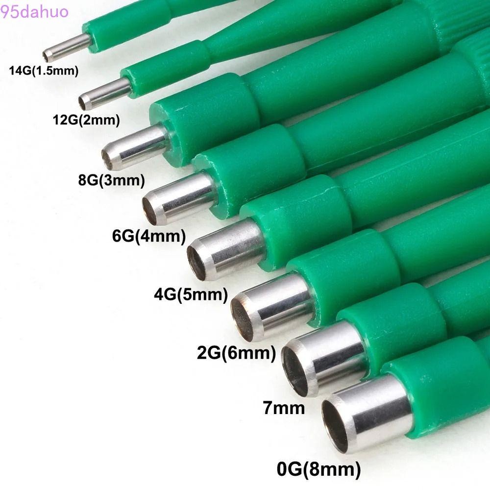 Dahuo Body Piercing เครื่องมือ,สแตนเลสอะคริลิค Dermal Puncher,Micro Nose Stud Catheter Gauge ...